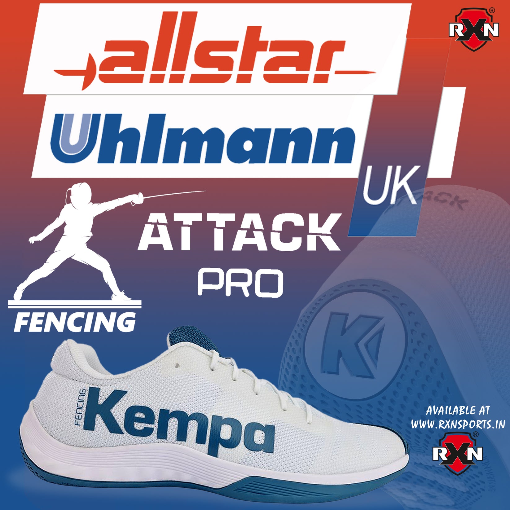 ALL STAR Kempa Shoes Attack Pro Fencing Shoes – RXN SPORTS